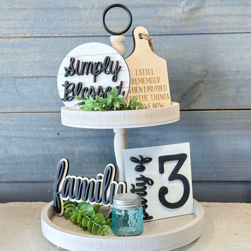 Tiered Tray Signs - Etsy