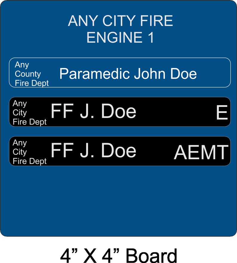 Accountability Tags for Fire Department Command - Etsy