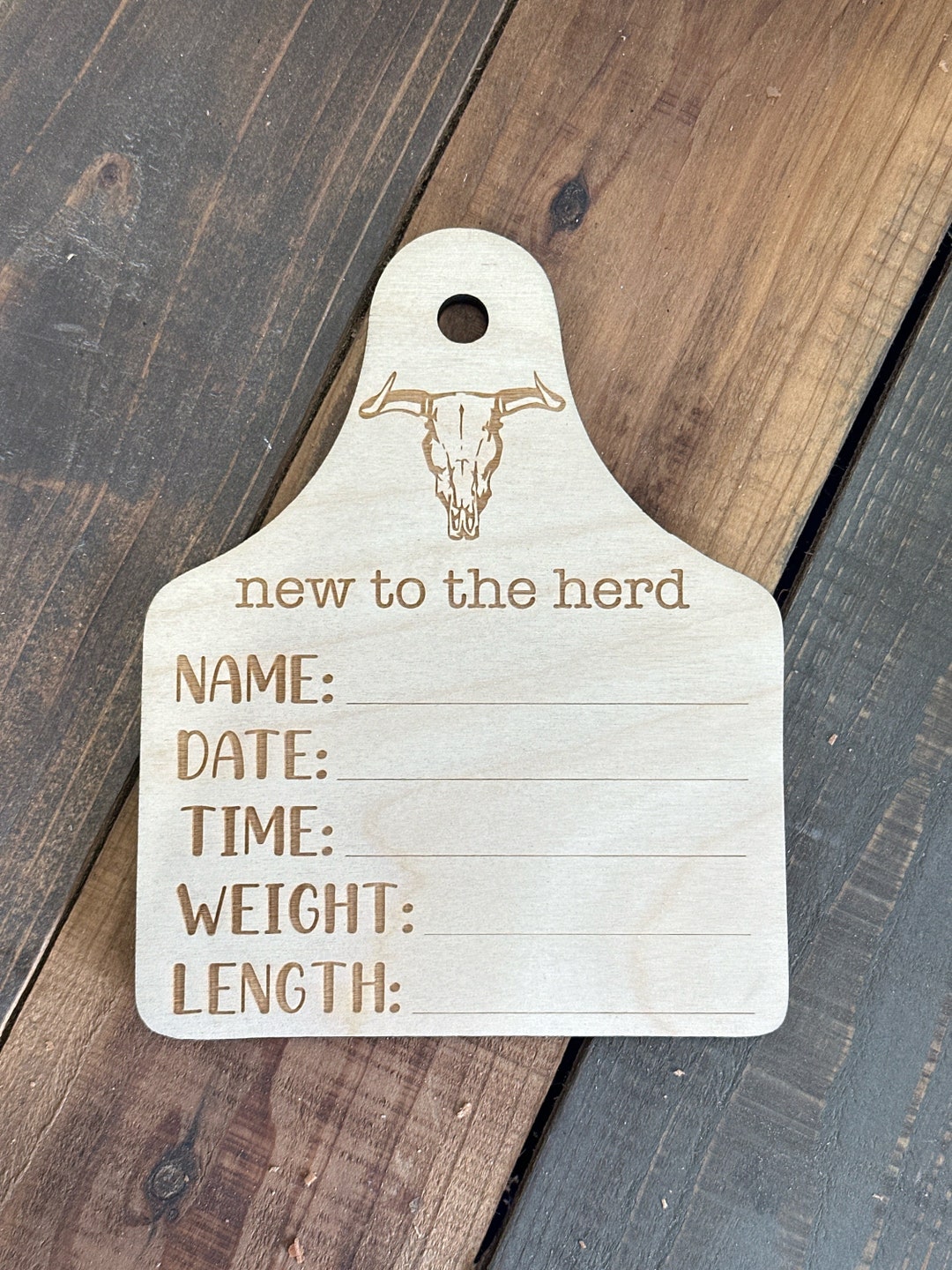 Wooden Birth Announcement, Hospital Sign, Hello I'm New, Birth Stats ...