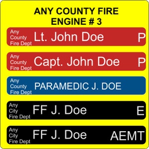 Accountability Tags for Fire Department Command - Etsy