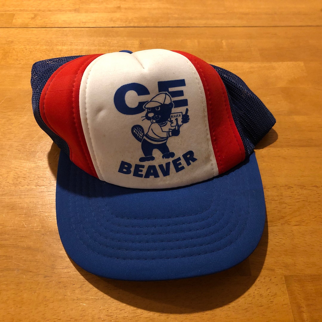 Vintage CF Beaver Trucker Cap Canadian Beavers Canada Boy Scouts ...