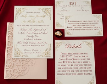 Regal Wedding Invitations - Etsy