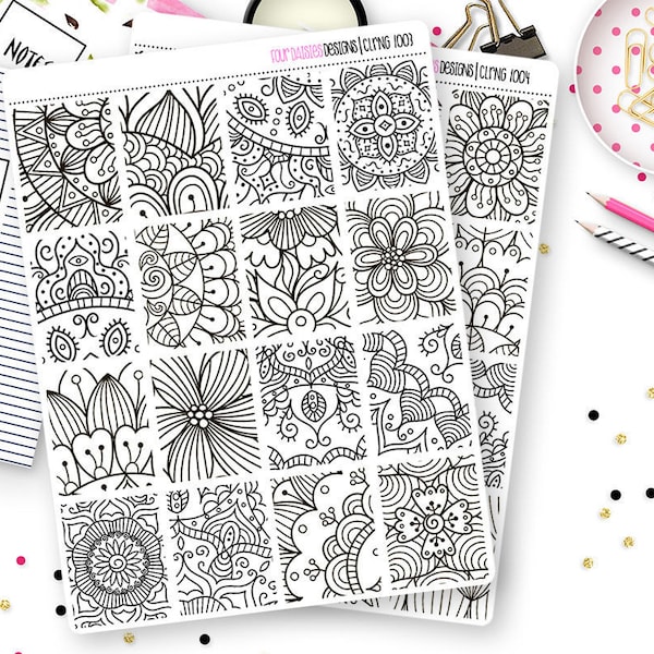 Coloring Planner Stickers - Etsy