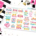 70 Day of the Week Text in Jenplans Font Planner Stickers for Erin ...