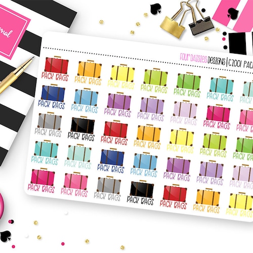 16 Coloring Box Planner Stickers for Erin Condren Life - Etsy