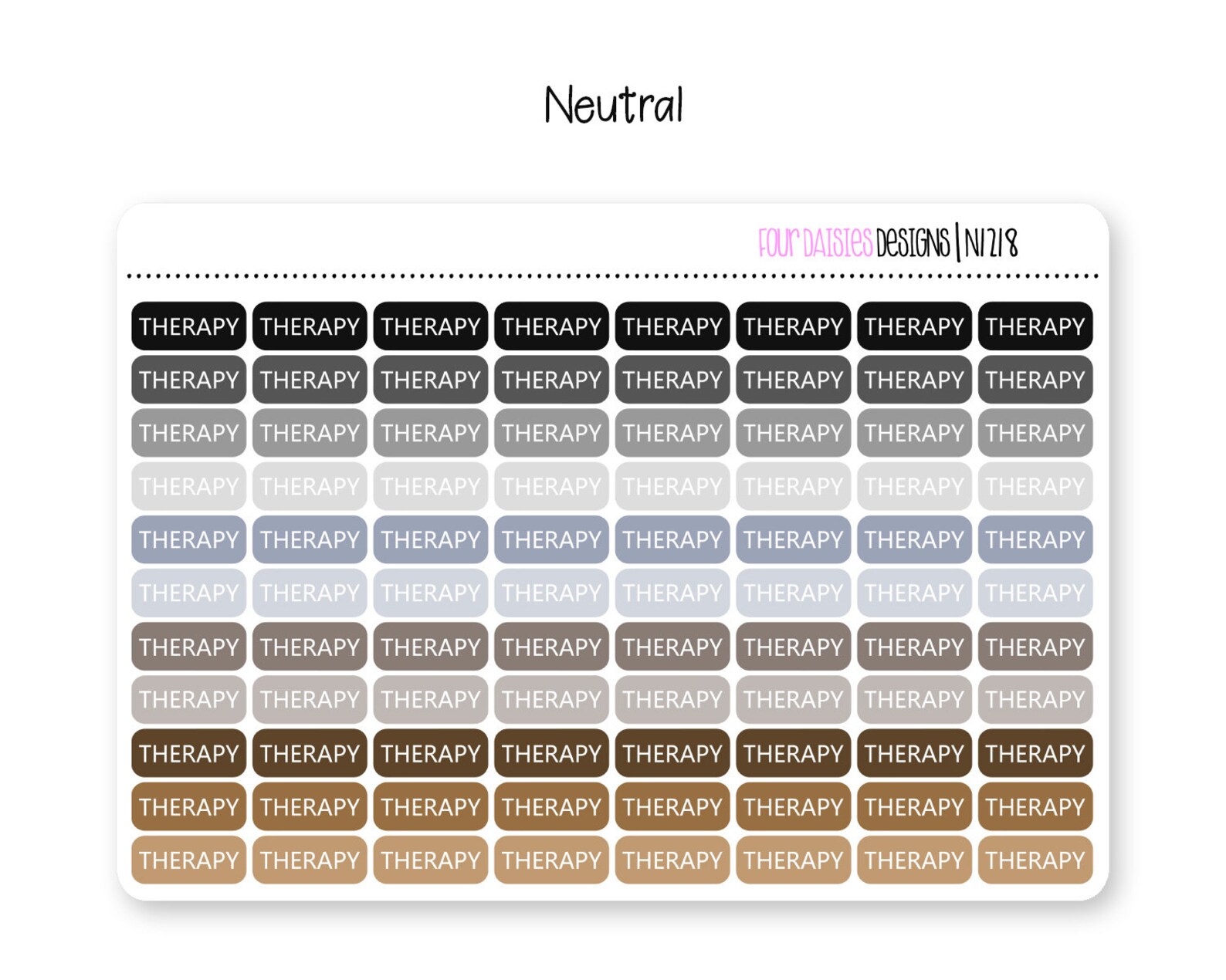 88 Therapy Mini Label Stickers for Erin Condren Life Planner - Etsy