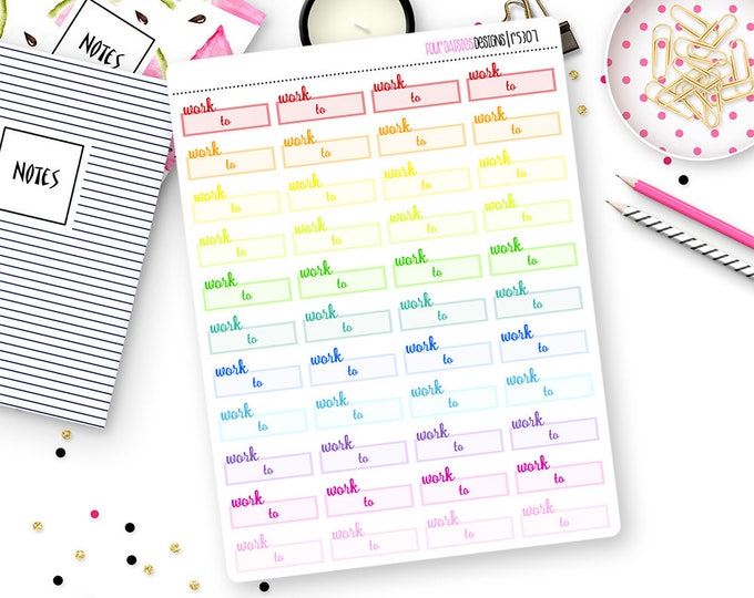 44 Work Schedule Planner Stickers for Erin Condren Life - Etsy