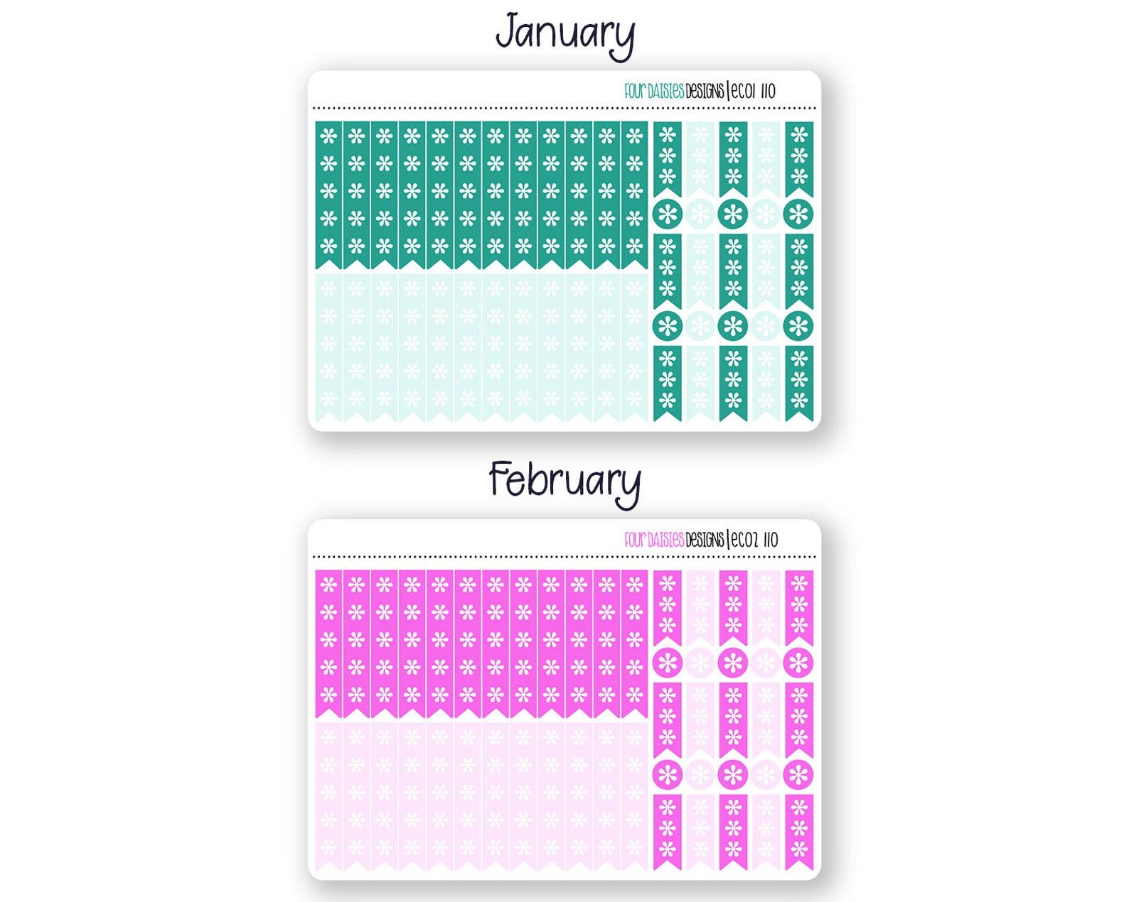 EC Checklist Planner Stickers for Erin Condren Life Planner, Plum Paper ...