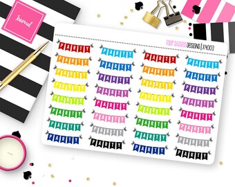 32 Day off Banner Planner Stickers for Erin Condren Life | Etsy