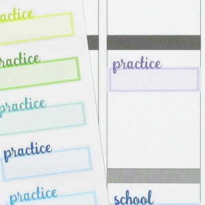 44 Practice Planner Stickers for Erin Condren Life Planner, Plum Paper ...