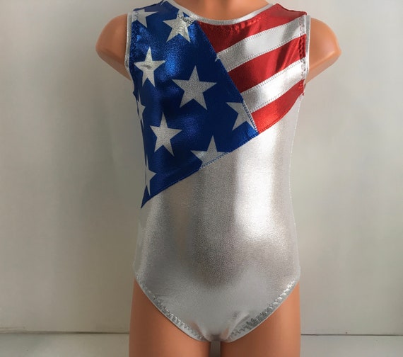Usa Leotard For Gymnastics Or Dance Sizes 2t 3t Girls 4 Etsy
