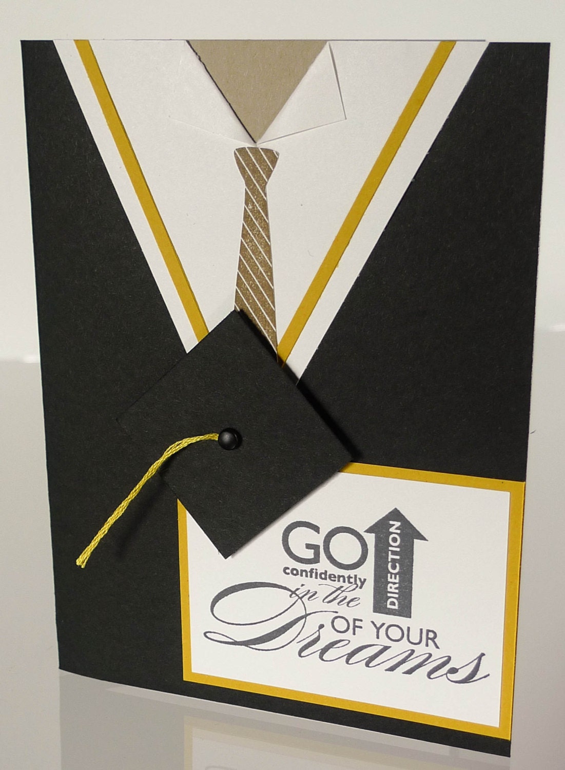 12-man or Boy With Tie Graduation High School, College Robe, Mortar ...