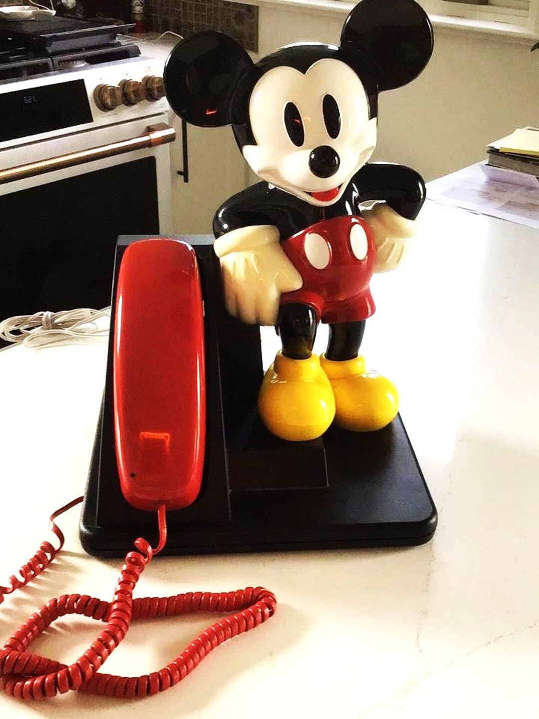 Vintage Disney Mickey Mouse Touch Tone Telephone 1990 - Etsy