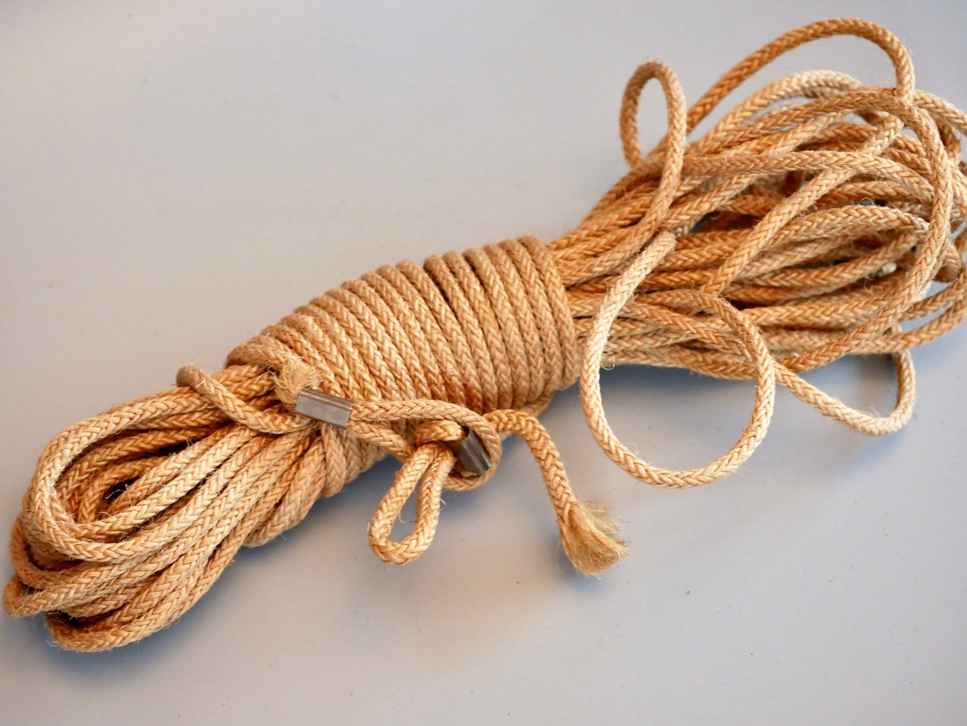 Antique Jute Rope 1930s 13 Strands Braided, Rope for Medieval Costumes ...