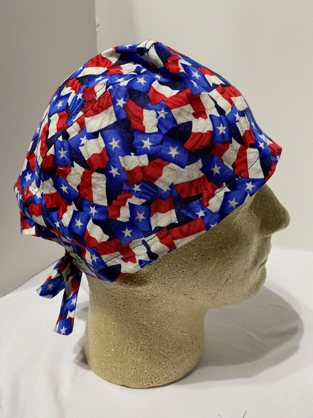 Texas Flag Surgical Scrub Cap - Etsy