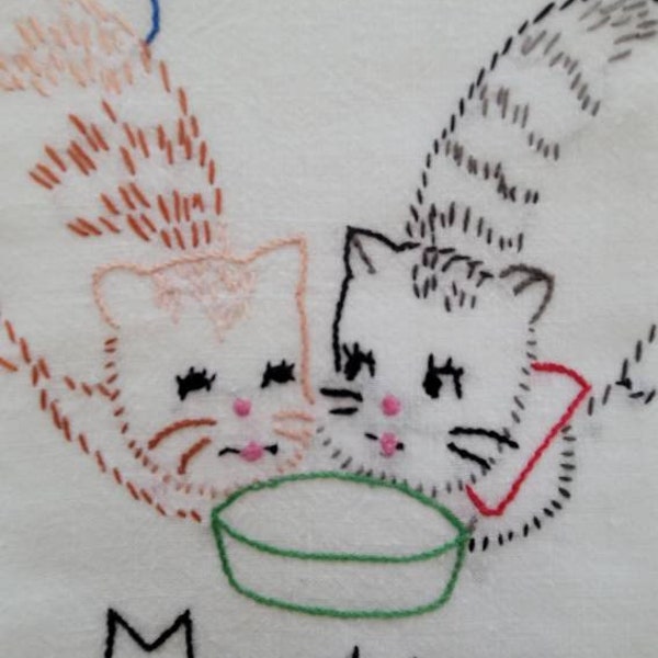 Kitty Hand Embroidery - Etsy