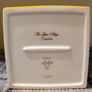 Lenox Village Utensil Canister & Grocer Trivet, 1991/1992, Whimsical ...