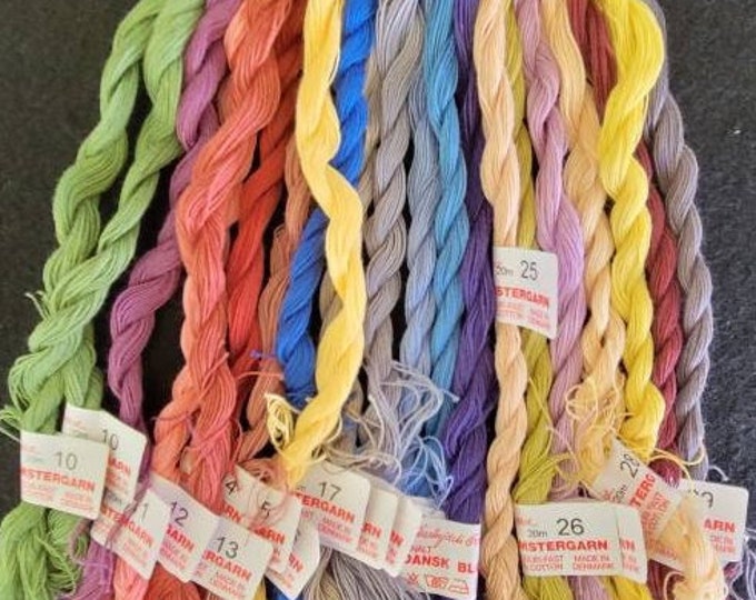 Dansk Blomstergarn Denmark, (30) Danish Embroidery Flower Thread ...