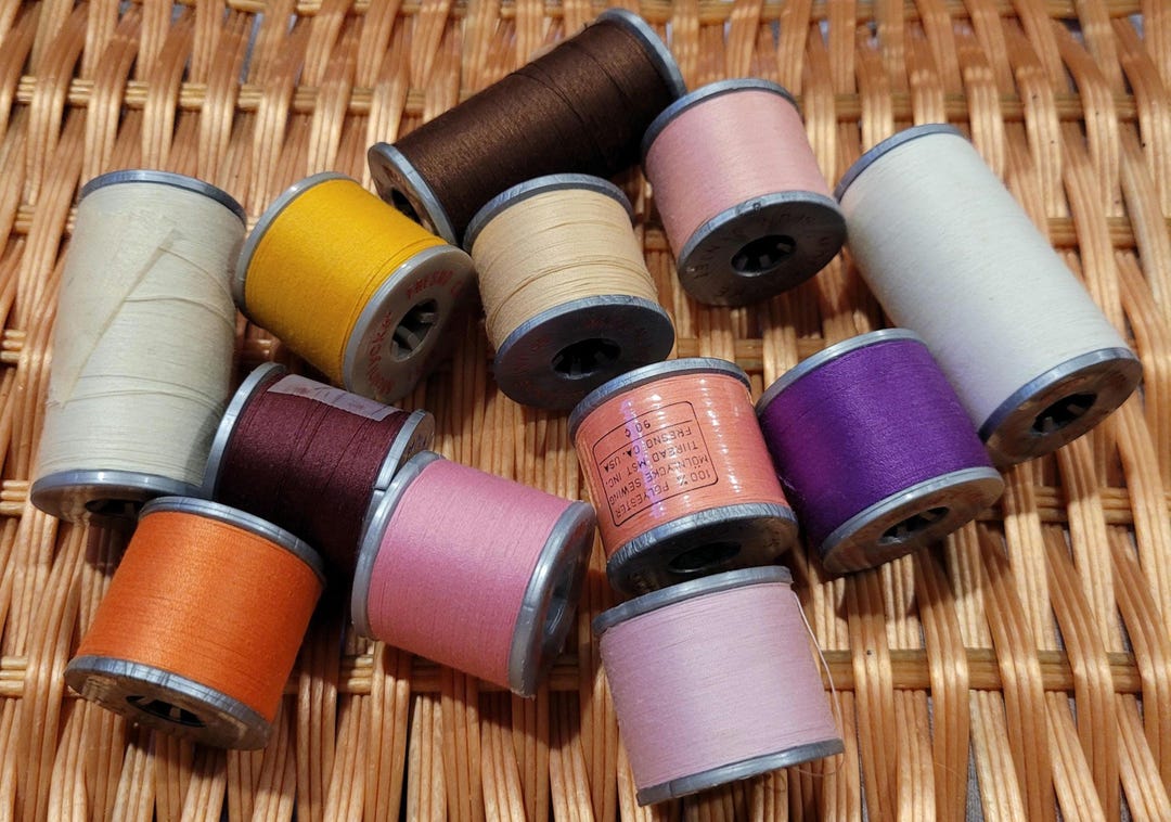 Molnlycke (12) Sewing Thread Spools, Vintage Notions, Made in Sweden ...