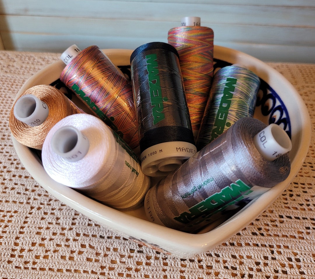 Madeira 7 Polyneon 40 Thread 1000m, Machine Embroidery Threads, Superb ...