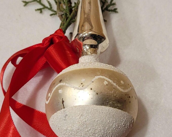 Shiny Brite Tree Topper, Original Box, Vintage West Germany, 9" Silver ...