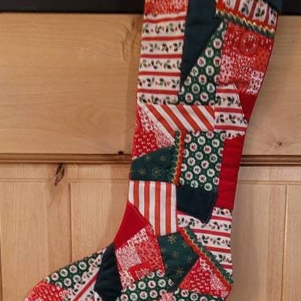 Patchwork Christmas Stockings - Etsy