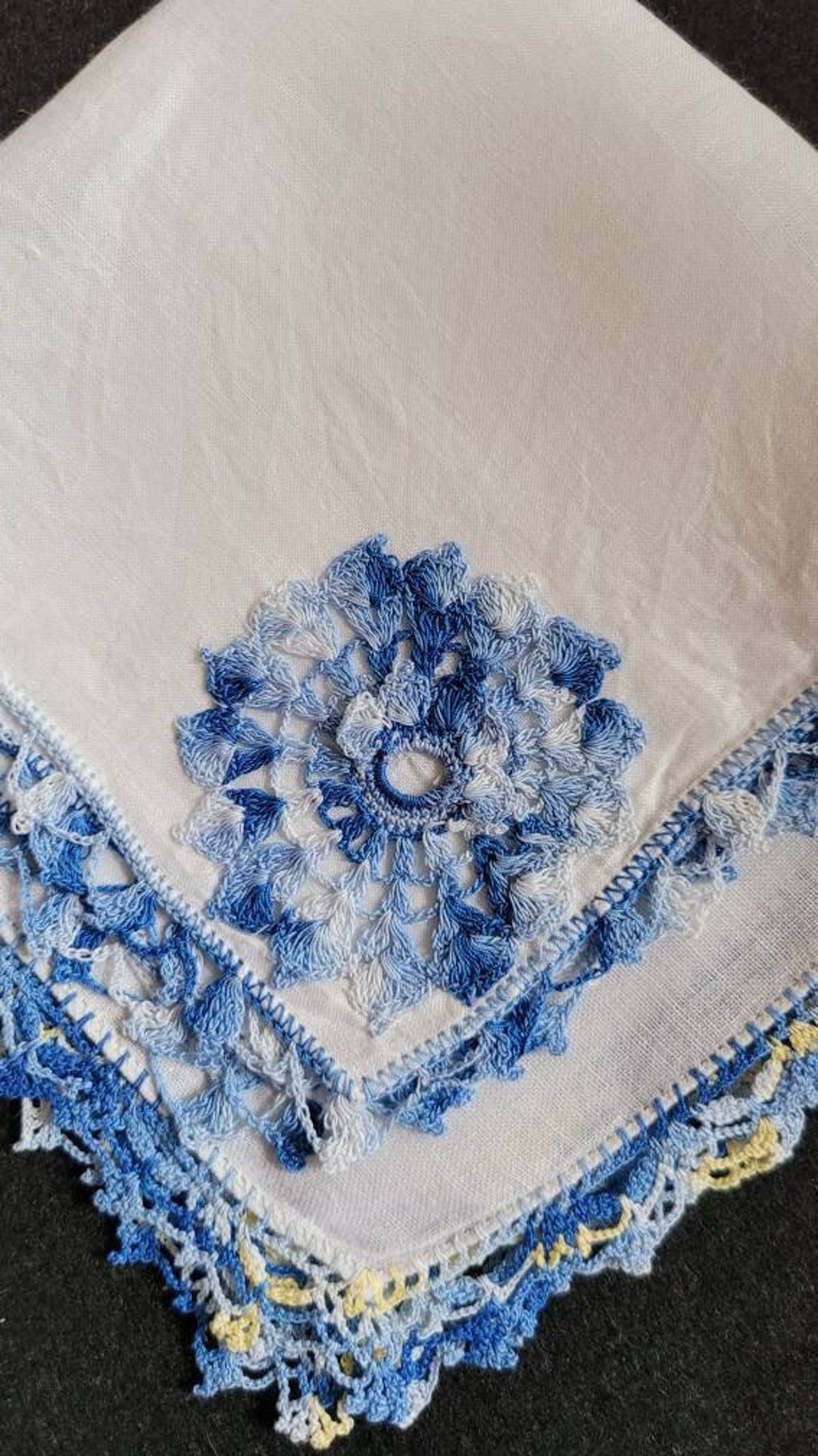 Handkerchiefs Ladies White Linen Tatted/ (2) Romantic Vintage Hankies ...