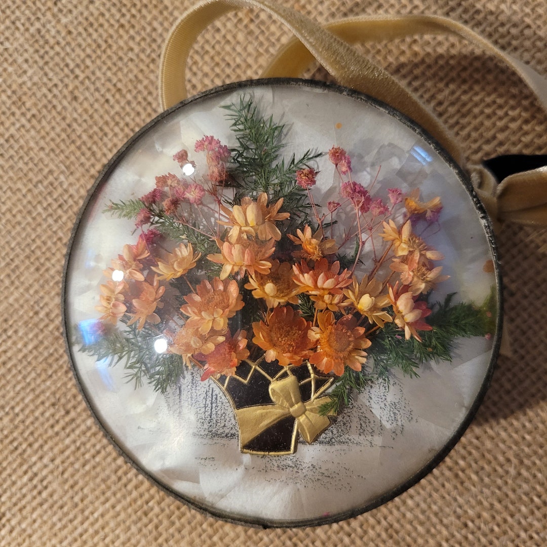 Dried Floral Framed Miniature 1940's Wall Decor, Peter Watsons Studio ...