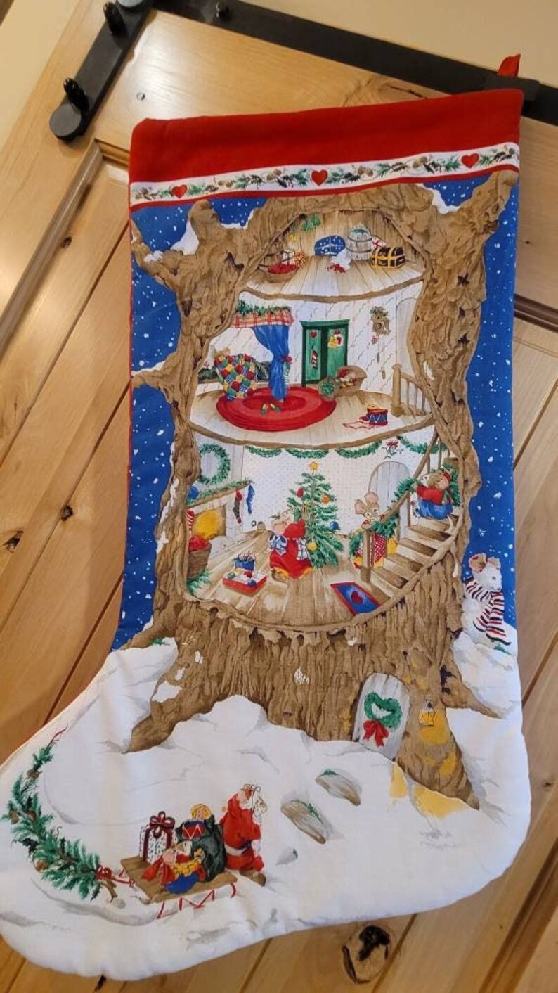 Jumbo Cranston Sewn Christmas Stocking 32/ Little Mouse - Etsy