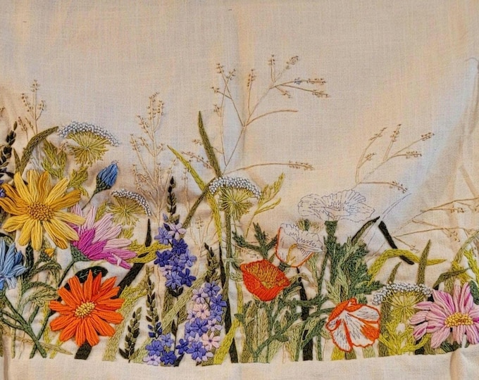 Paragon Spring Flowers Crewel Kit, Previously Owned by Another Needle ...