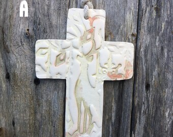 Ceramic Wall Cross - Etsy