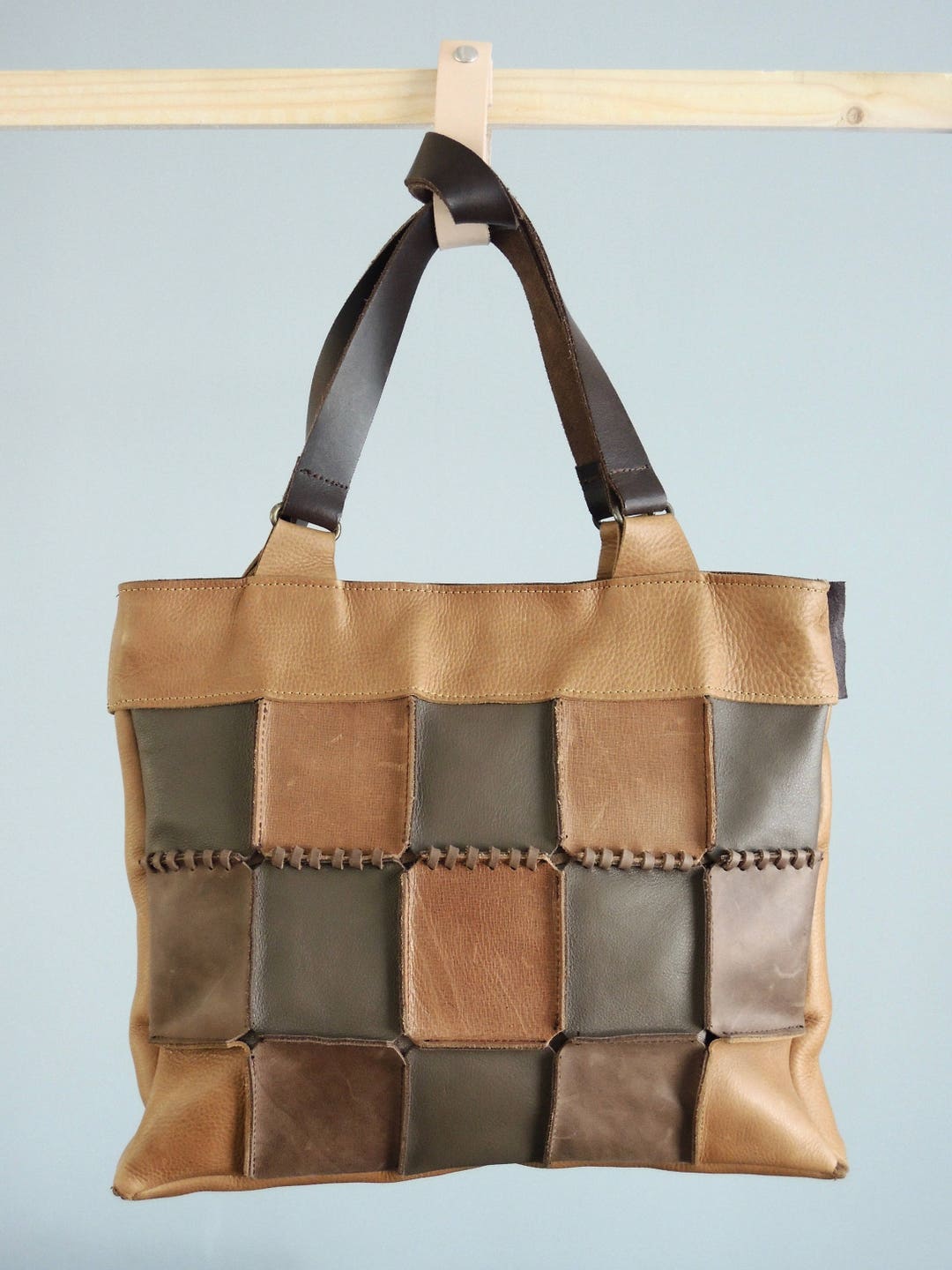 Lederen Dutch Design Handtas - Etsy