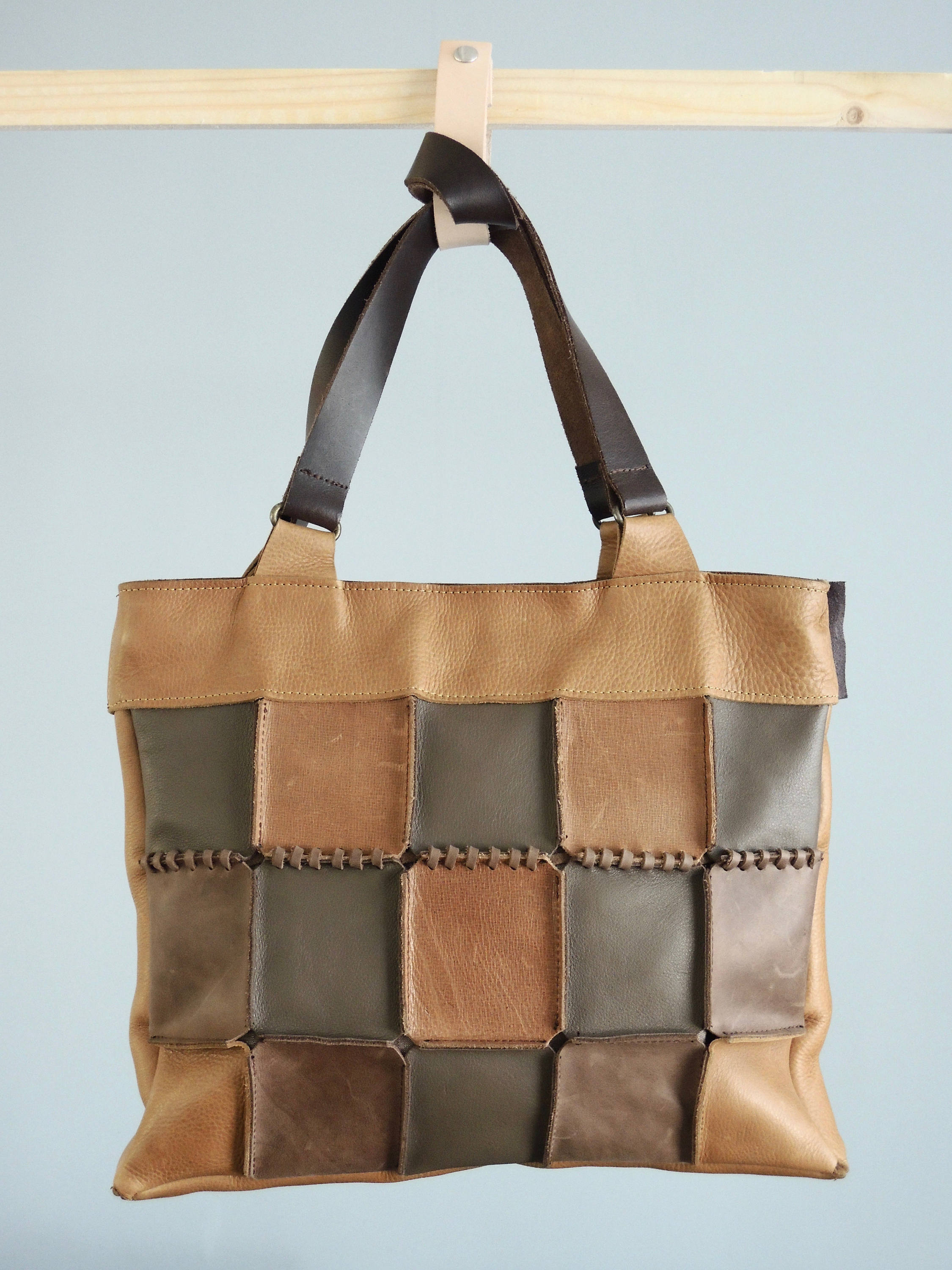 Lederen Dutch Design Handtas - Etsy