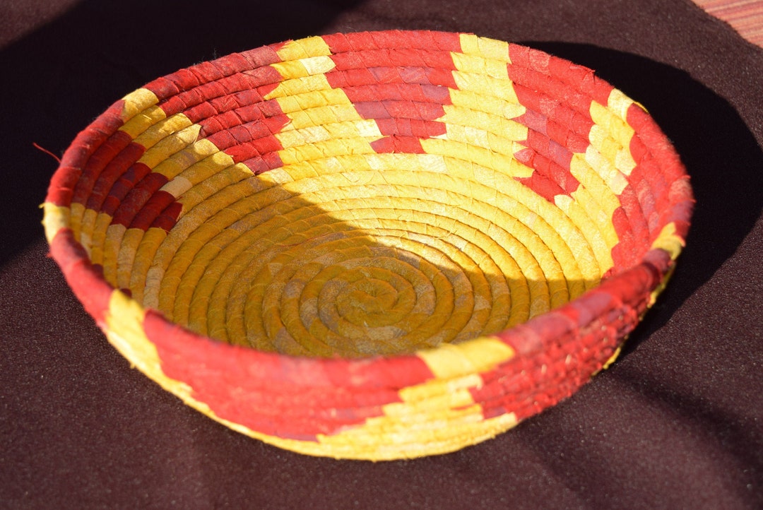 Handcrafted Basket--sun Design - Etsy