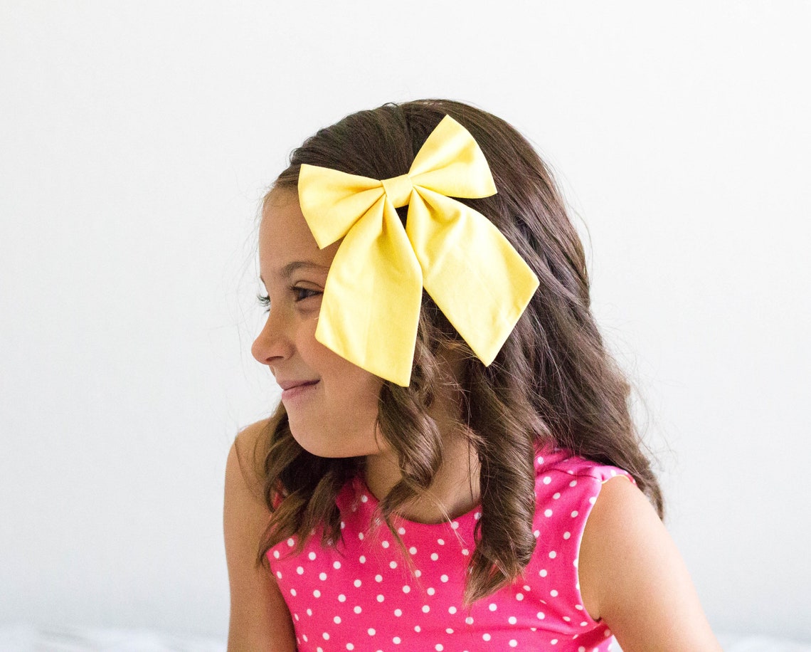 Rose Sailor Bow, Girls Hair Bows, Baby Bows, Baby Headbands, Handmade ...