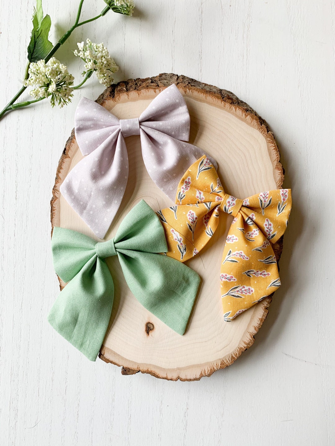 Lavender Sailor Bow, Girls Hair Bows, Baby Bows, Baby Headbands ...