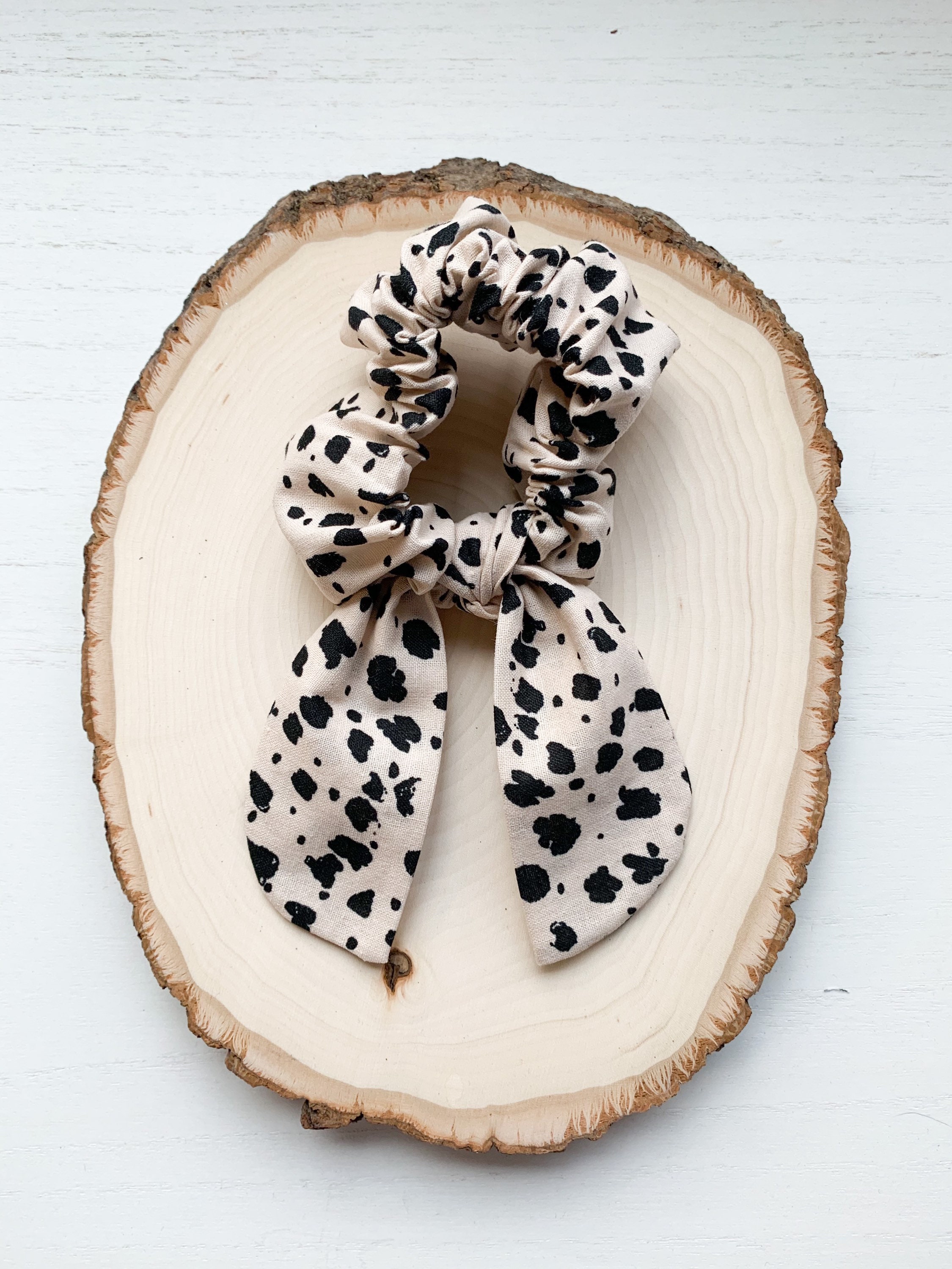 Cow Print Scrunchies Hair Scrunchie Hair Scrunchie Pony | Etsy