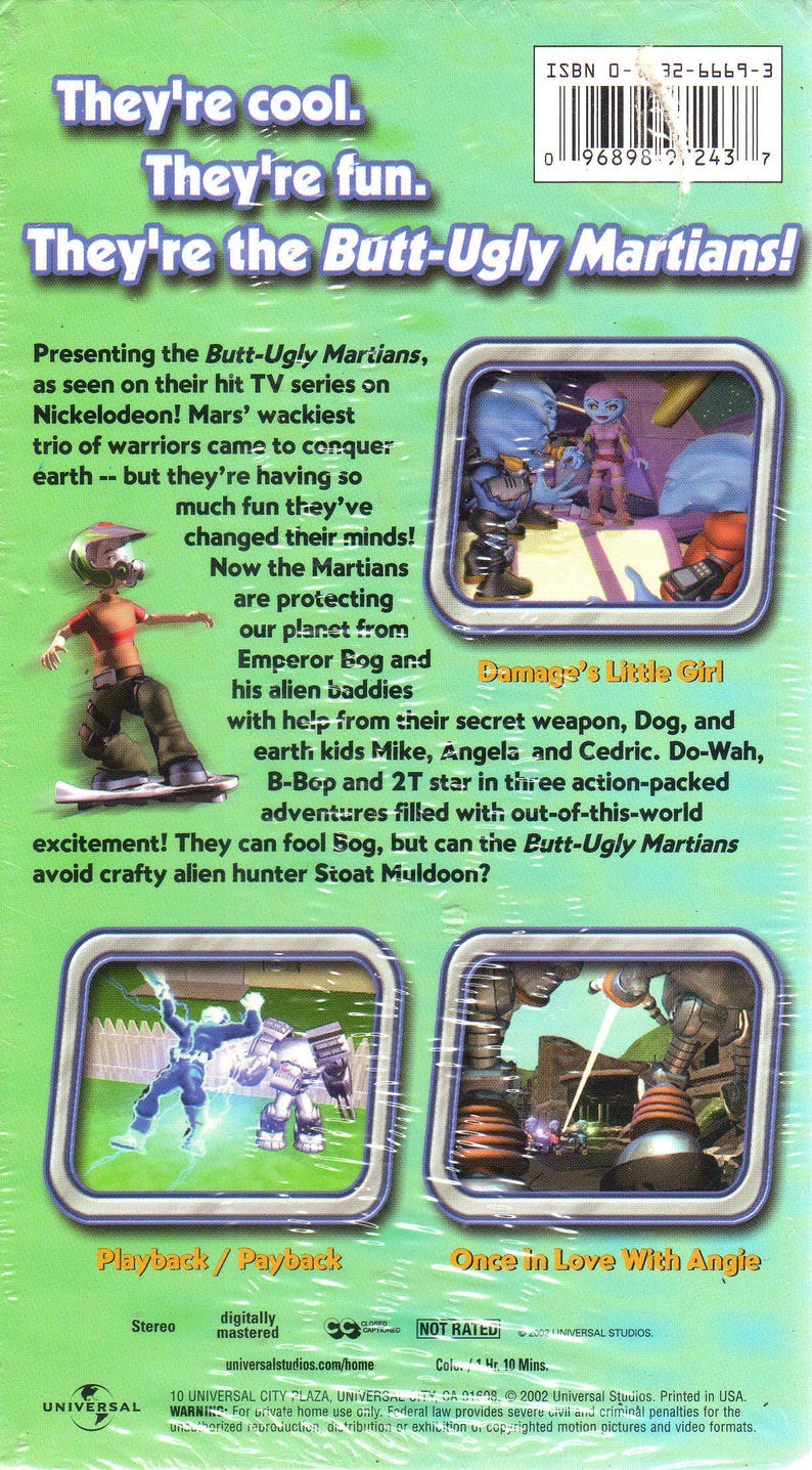 Butt-ugly Martians: Hoverboard Heroes (VHS, 2002) Brand New Factory ...