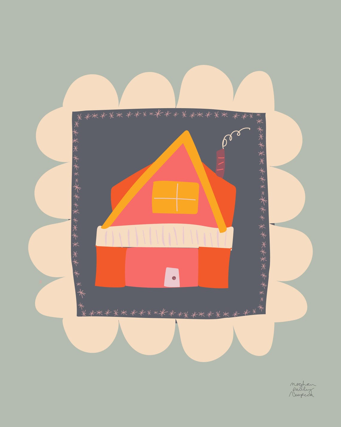 Whimsical Cottage Storybook Wall Art Print for Nursery Decor Boho Baby ...