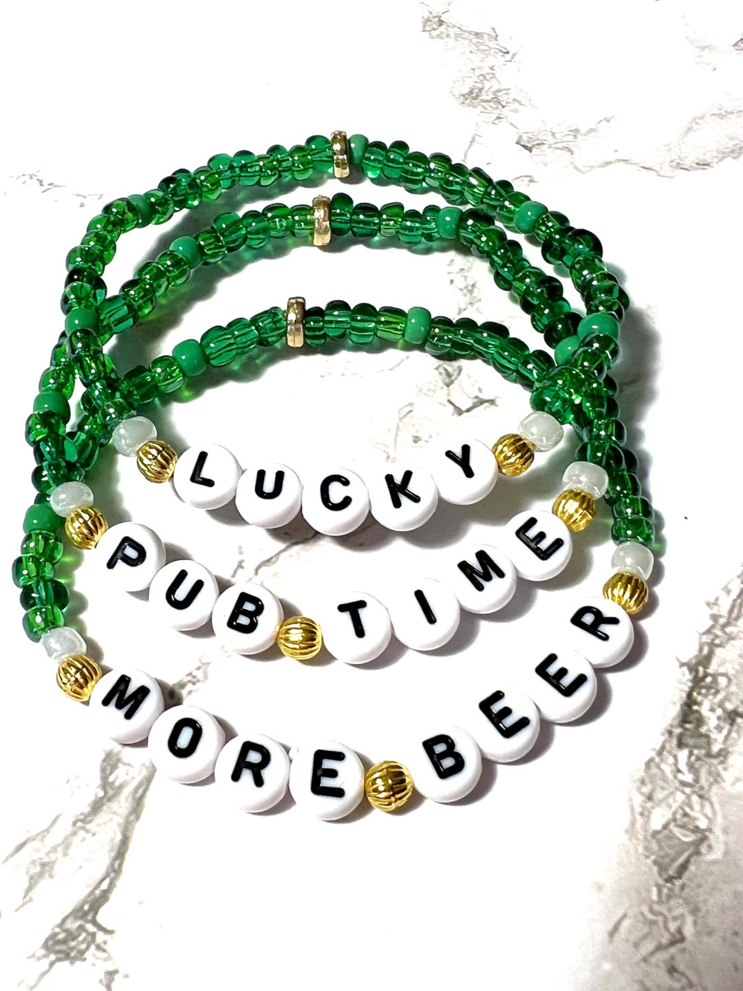 St. Patrick's Day Bracelets/lucky Bracelets/pub Time Bracelets/more ...