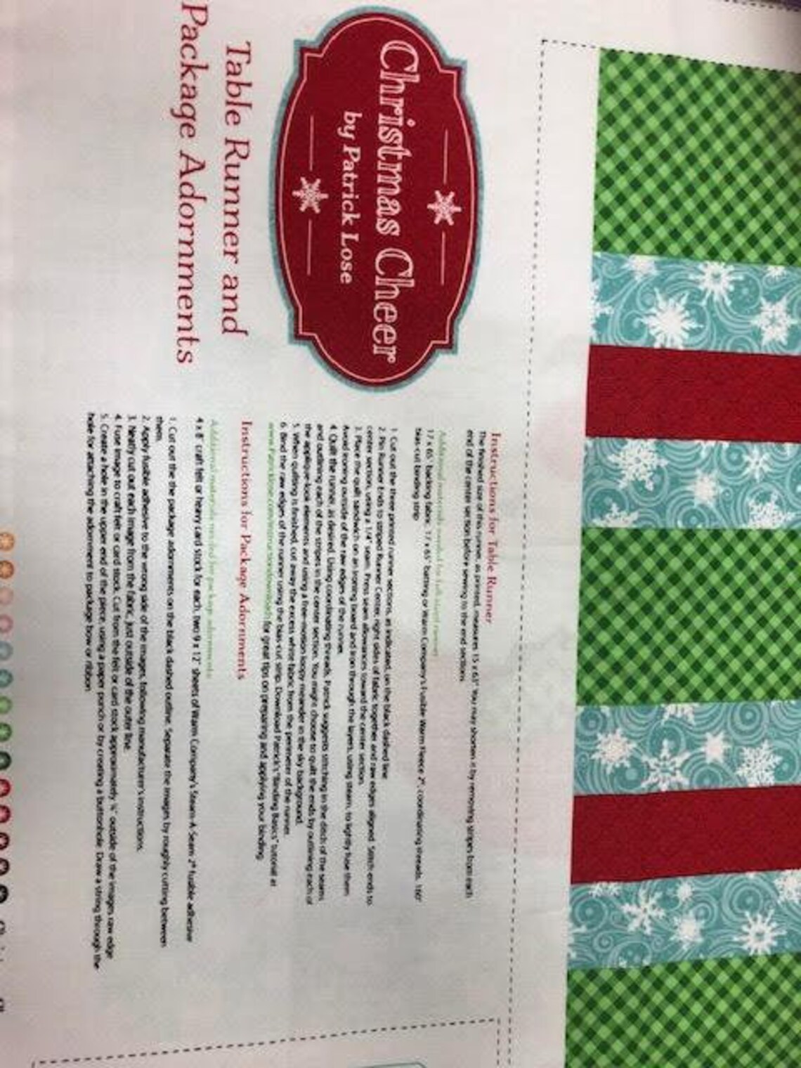 Christmas Cheer 36 X 44 Panel Runner Patrick | Etsy