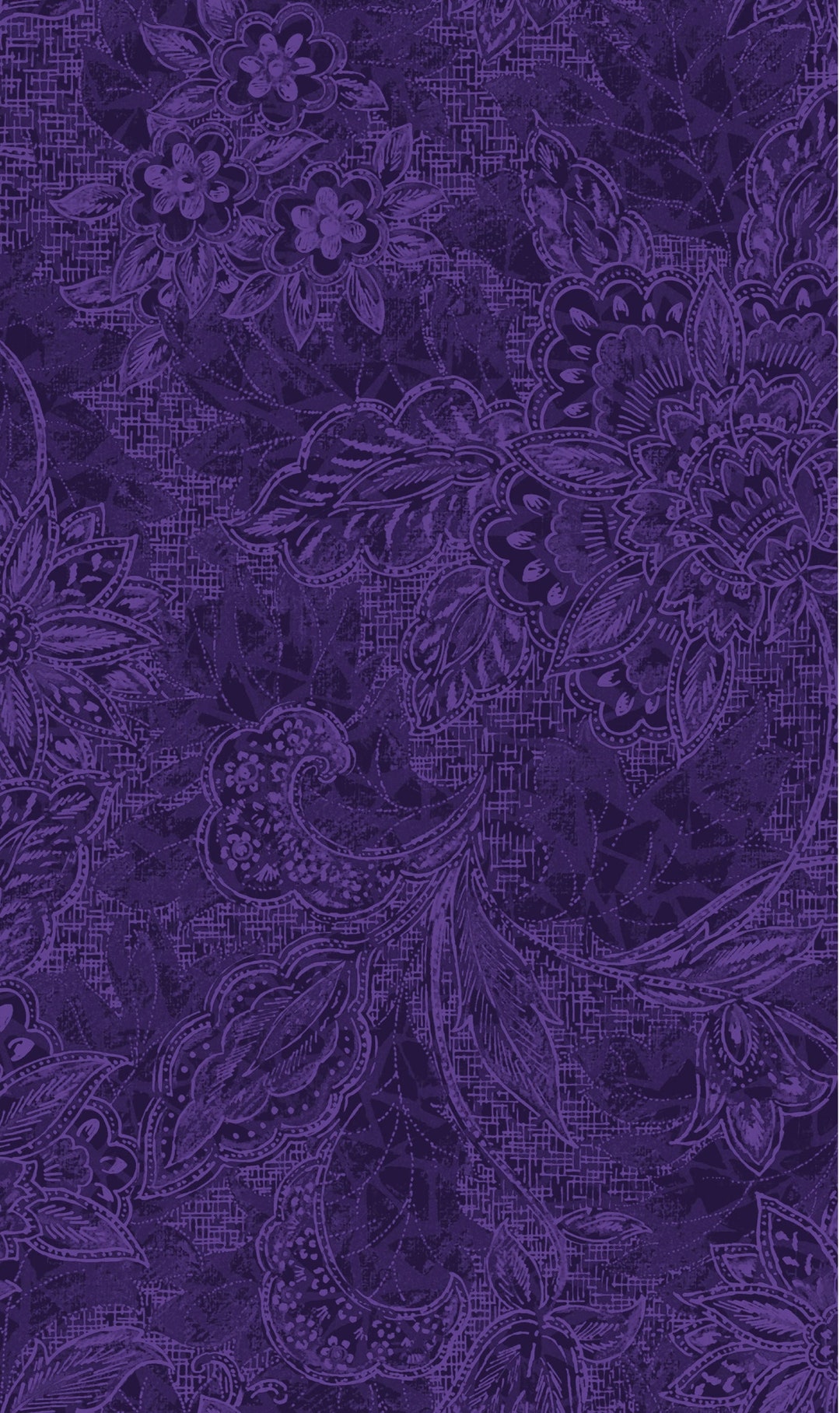 Purple Floral 118 Fabric by Oasis Fabrics, 18-30809, Shadows, 100% ...
