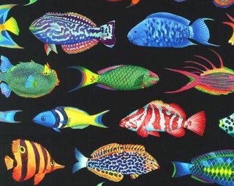 Tropical Fish Fabric | Etsy