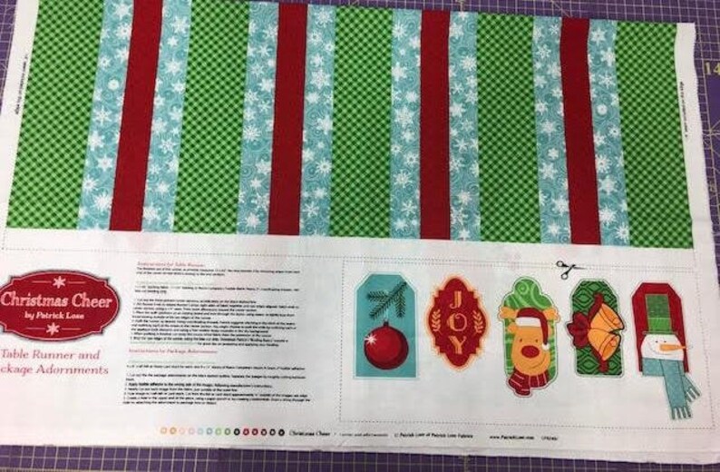 Christmas Cheer 36 X 44 Panel Runner Patrick - Etsy