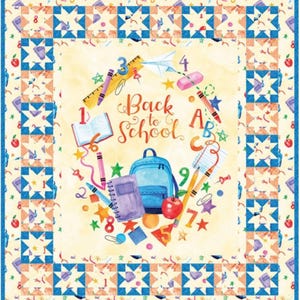 Back to School 34"x 38" Wall Quilt Kit - Celebrate the Seasons From ...