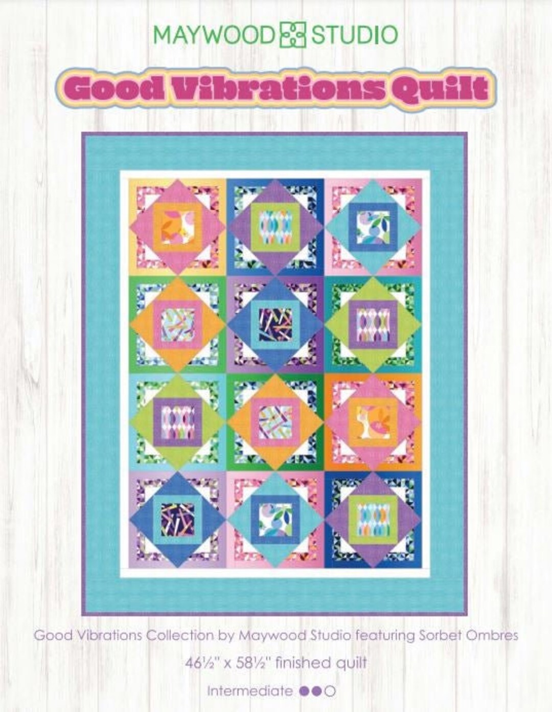 Good Vibrations Quilt Kit by Debbie Beaves for Maywood Studio - Etsy