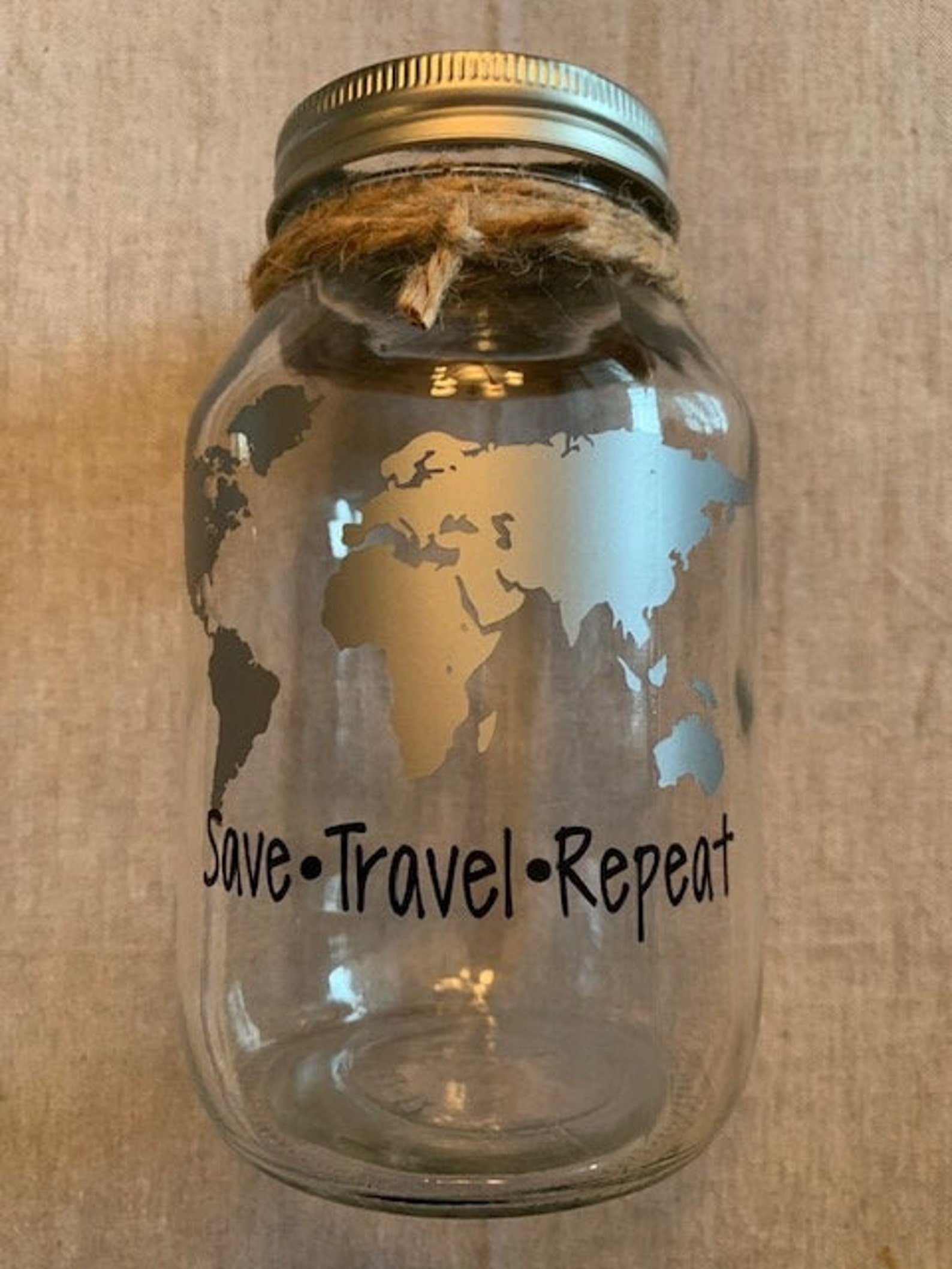 Travel Fund Jar - Etsy