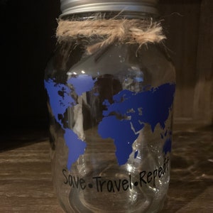 Travel Fund Jar - Etsy