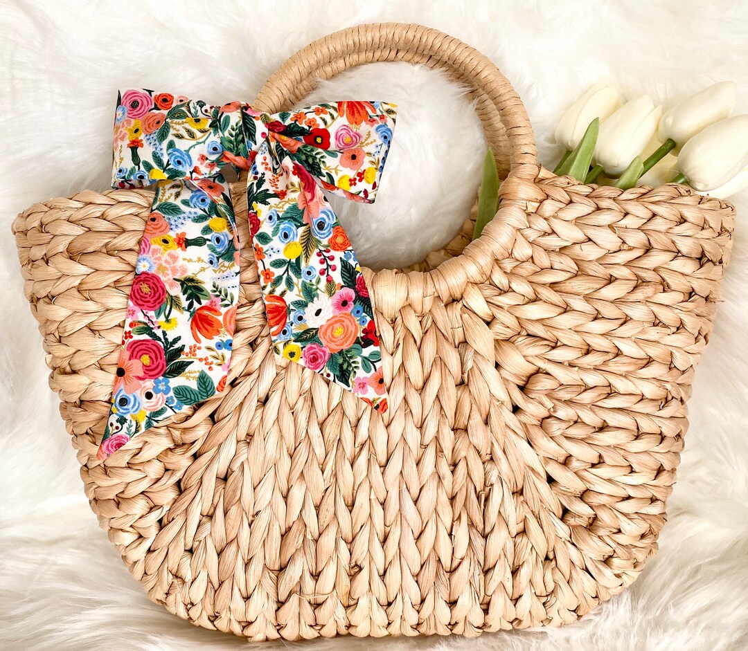 Rifle Paper Co Skinny Scarf, Purse Scarf, Tie Headband for Women ...