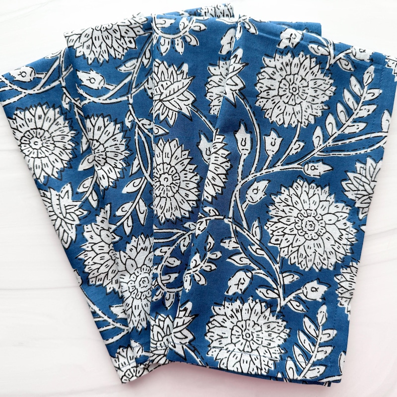 Block Print Napkins - Etsy
